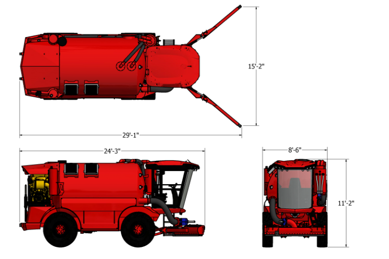 Self-Propelled Alley Vac - Nuhn Industries Ltd. | Liquid manure equipment